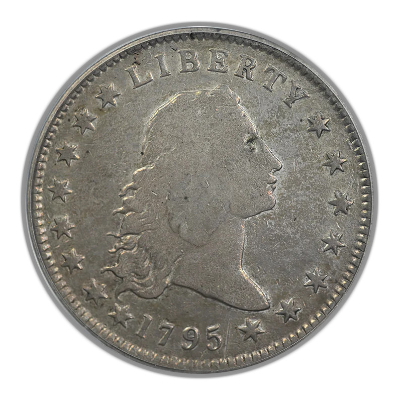 1795 Flowing Hair Dollar $1 PCGS VG10 - Silver Plug | eBay
