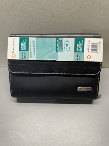 Franklin Covey Leather 6 Ring Binder Planner Agenda Zip Around. W ...