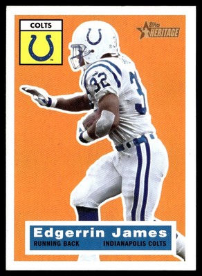 2001 Topps Heritage Edgerrin James Indianapolis Colts #55 | eBay