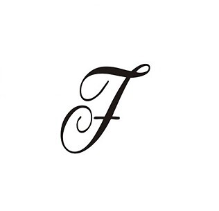 FANCY SCRIPT SINGLE LETTER OR LETTERS (YOU CHOOSE) TEMPLATE STENCIL ...