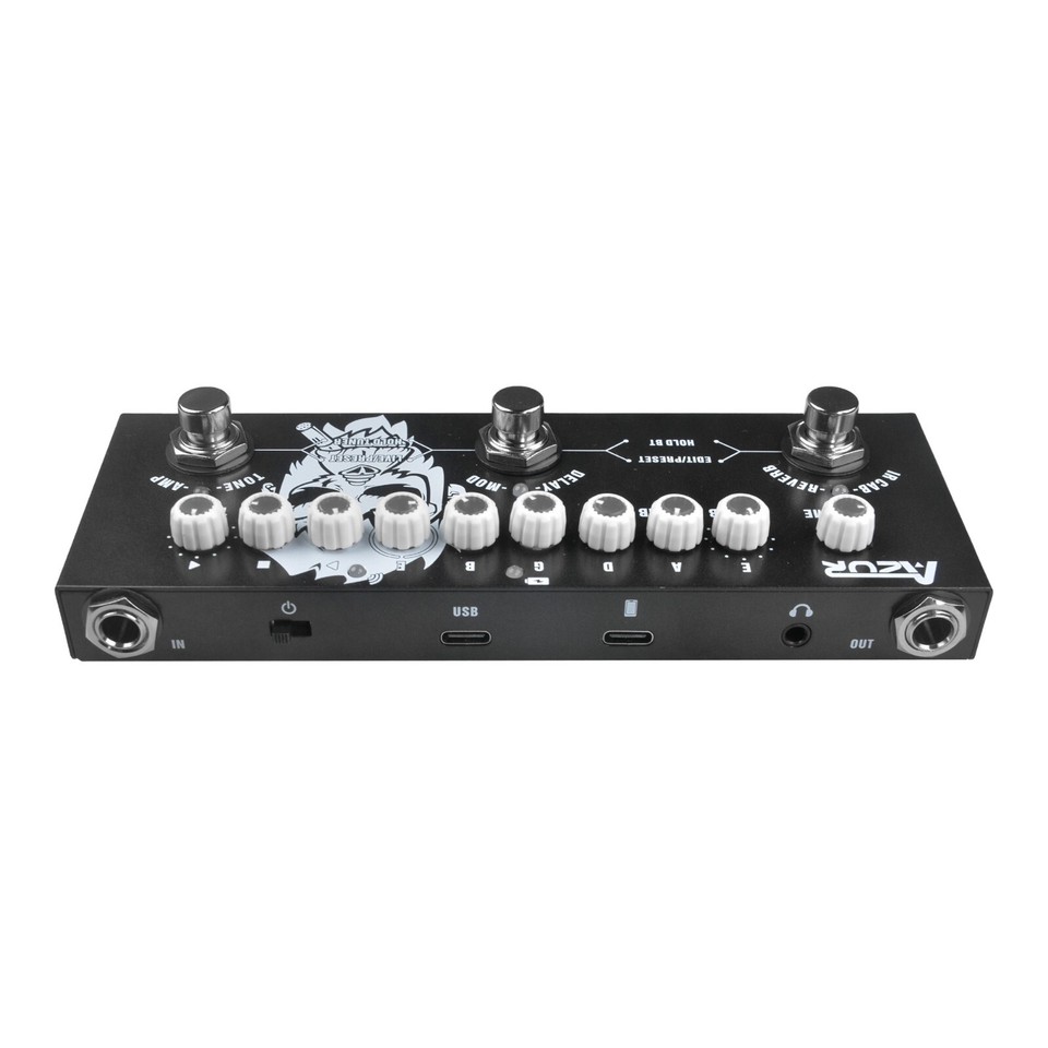 Multi-Effect Pedal Built-in Battery AZOR Multi Effects CUBE BABY Guitar ...