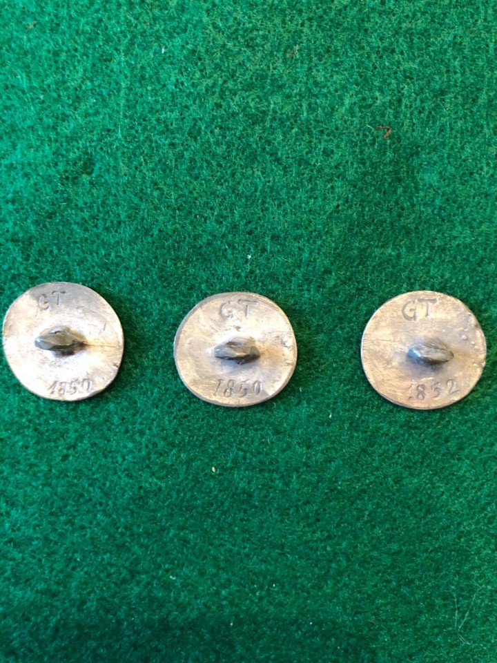 Set of 3 1852 Brierfield Plantation Worker Buttons | eBay