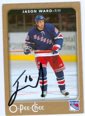 Jason Ward autographed Hockey Card (2006-2007 O-Pee-Chee) | eBay