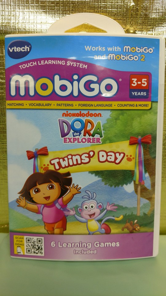 VTech MobiGo Learning Software Game Dora The Explorer Twins Day New ...
