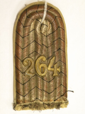 WW1 264TH Infantry Regt, Officers , Shoulder Board/ Strap,Feldgrau | eBay