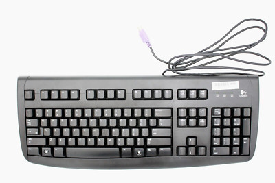 MICROSOFT KEYBOARD PS/2 PS2 DELUXE 250 Wired Black QWERTY English ...