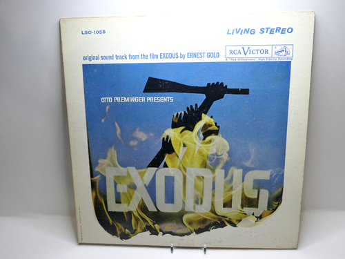 EXODUS Movie Soundtrack Ernest Gold Vinyl LP RCA Victor Rec. LSO-1058 ...