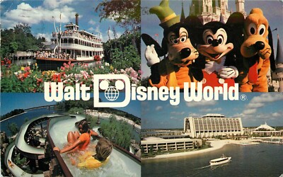 Disney World Mickey Goofy River Country Contemporary Florida FL pm 1982 ...