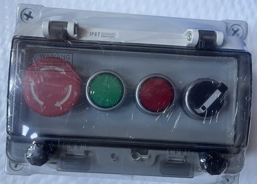 IP67 Waterproof Push Button Emergency Stop Switch - Red & Green Black 🔴 ...