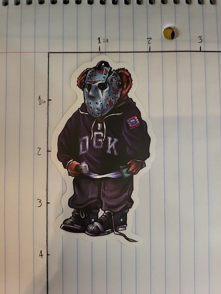 Dgk Jason Hockey Mask Friday The 13th Logo Sticker Decal | eBay