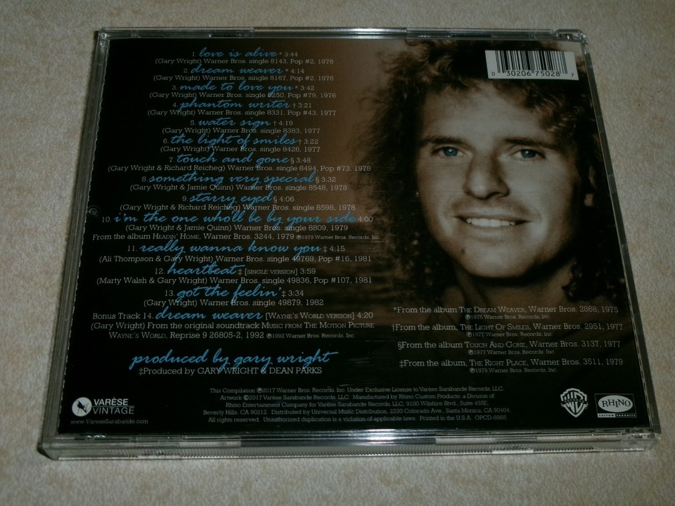 Gary Wright Greatest Hits CD Dream Weaver, Love Is Alive | eBay
