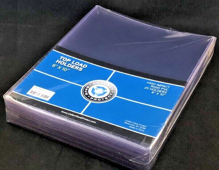 COLLECT SAVE PROTECT CSP 25 TOP LOAD HOLDERS 8" X 10" TL8010 FACTORY ...