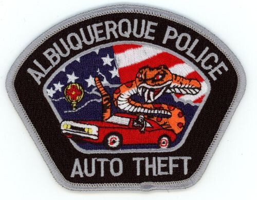 NEW MEXICO NM ALBUQUERQUE POLICE AUTO THEFT NICE SHOULDER PATCH SHERIFF ...