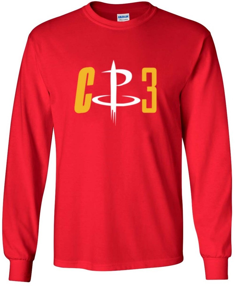 Chris Paul Houston Rockets "CP3" Jersey T-shirt Shirt or Long Sleeve | eBay
