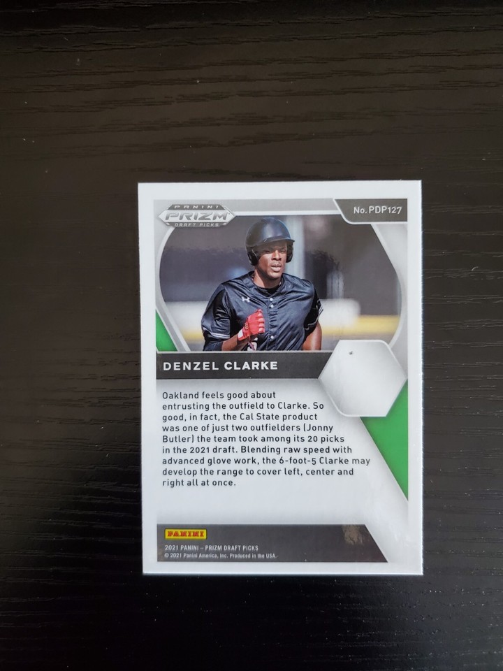Denzel Clarke - 2021 Panini Prizm Draft Picks Base Card #PDP127 - A'S ...