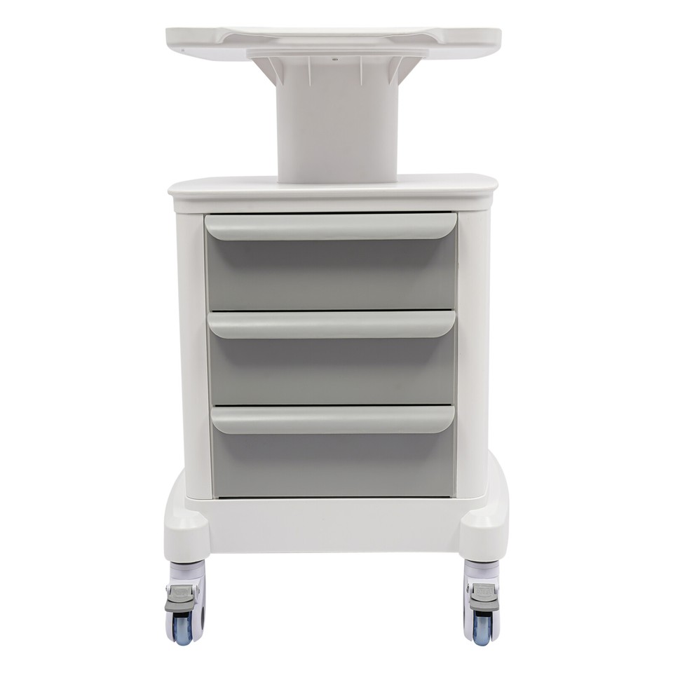 Dental Medical Mobile Cart Instrument Trolley 3 Drawers with Power ...