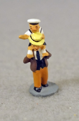 J Carlton by Gault French Miniature Figurine Paris Two Pcs LIittle Boy ...