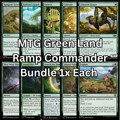 MTG Green Commander Deck Ramp Staples Set Bundl (10 Cards) MINT Farseek ...