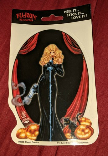 CHAOS COMICS BAD KITTY STICKEMS DECAL STICKER BRAND NEW YUJEAN 2002 CAR ...