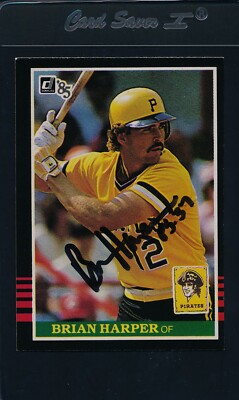 1985 Donruss #566 Brian Harper Pirates Signed Auto *38192 | eBay