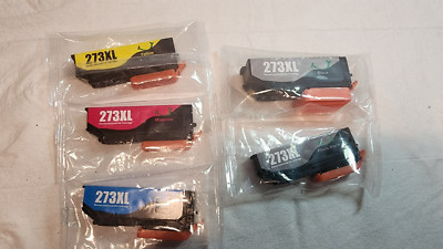 Unbranded 273xl Black Magenta Yellow Cyan Photo Black Cartridges 4 Pack ...