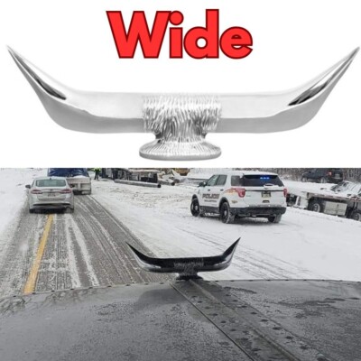 Bull Horns For Truck Mounted Semi Hood Ornaments Wide Chrome Bbq Grill ...