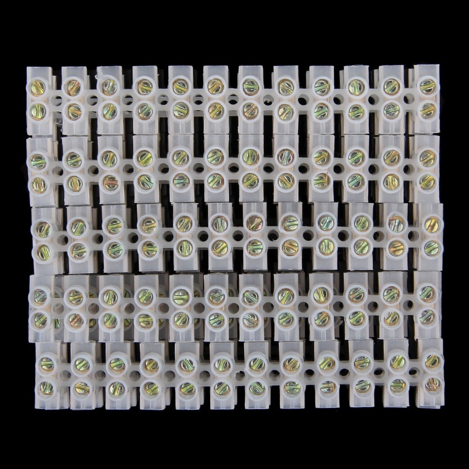 10Pcs Barrier Screw Terminal Wire Connector 5A 12-Position Block ...