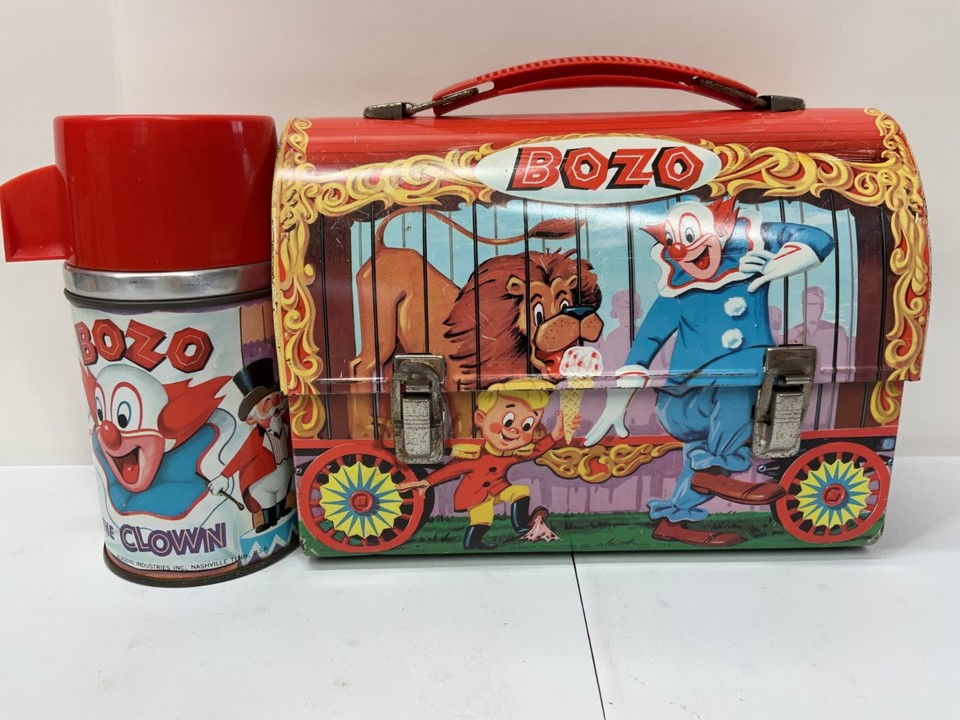 VINTAGE BOZO THE CLOWN LUNCHBOX AND THERMOS | eBay