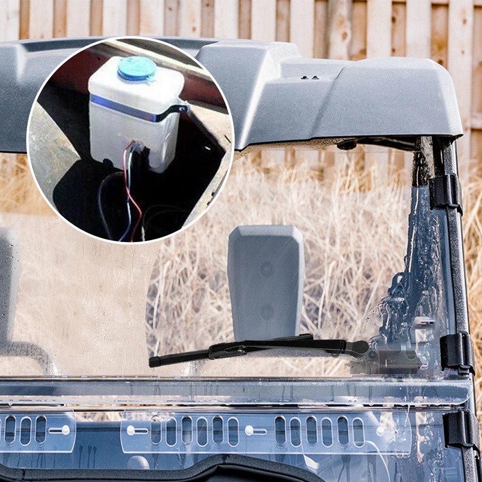 12V UTV Electric Windshield Wiper Motor Wire Kit for Polaris Ranger XP ...