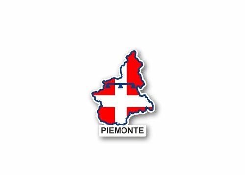 Sticker Card Flag Region Italy Province Piedmont Piemonte 3665984006737 ...