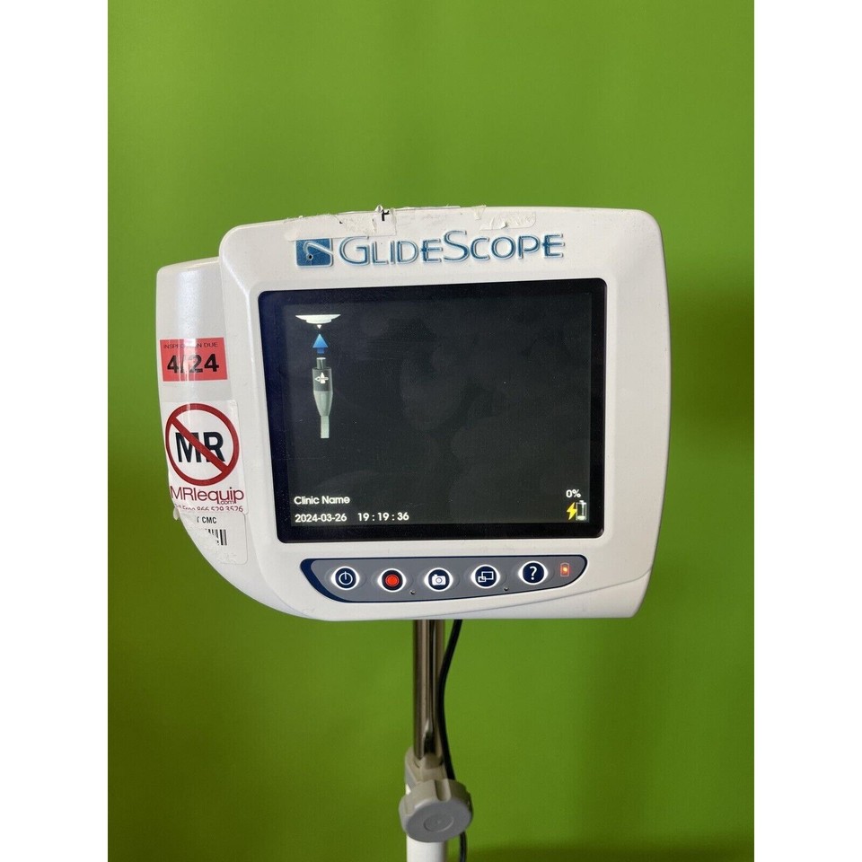 Verathon GlideScope Video Laryngoscope Monitor w/Power Supply and ...