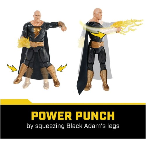 DC Comics, Power Punch Black Adam 12-inch Action Figure, 20+ Phrases ...