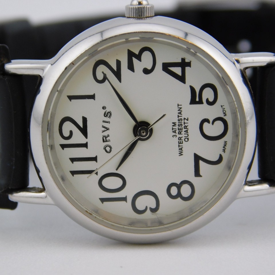 ORVIS 58RE-0300 All St. Steel Quartz Analog Women's Watch New Battery ...