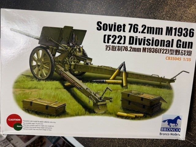 Bronco 1/35 Soviet 76.2mm M1936 (F22) Divisional Gun #35045 📌USA📌 | eBay