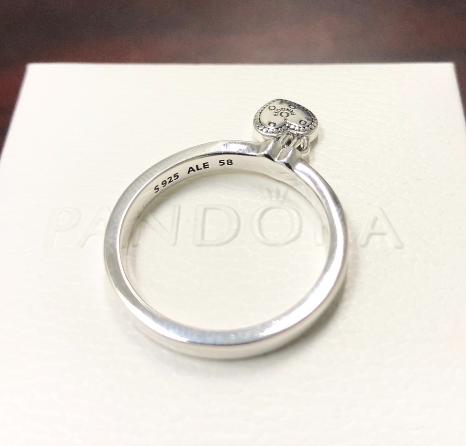 Pandora Love Lock Ring #196571 +HINGED BOX +POLISH CLOTH +Tag ~Choose ...