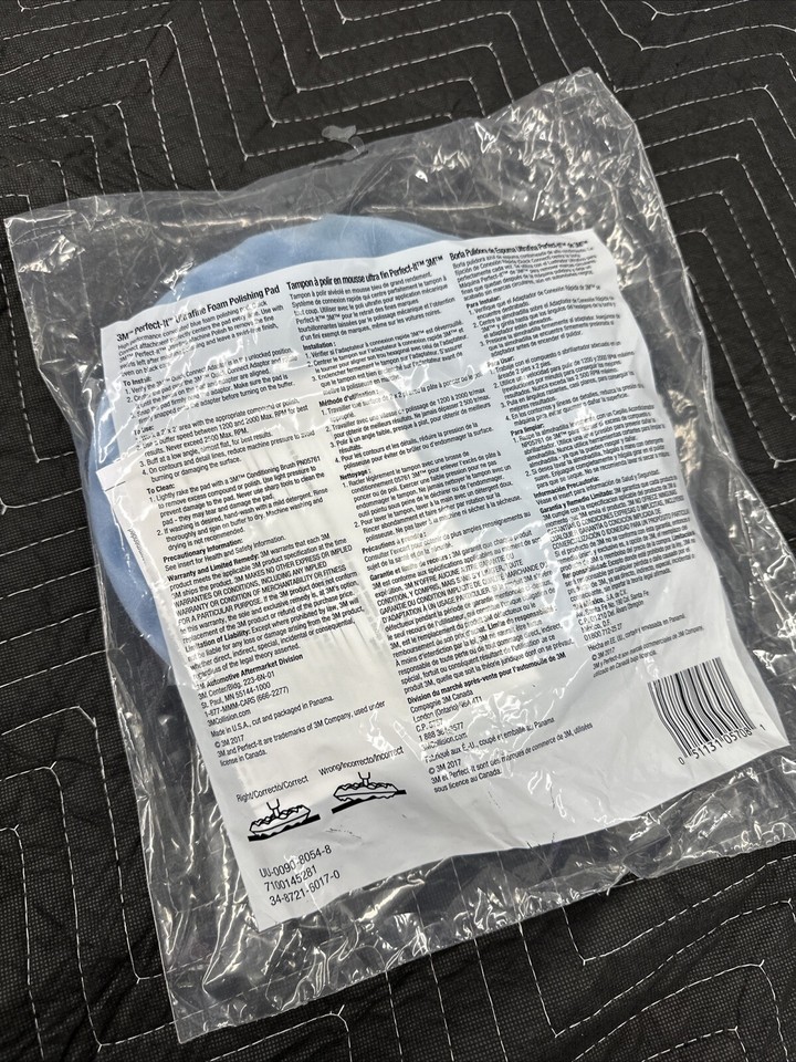 3M Perfect-It 05708 8" Double-Sided Ultrafine Polishing Pad | eBay