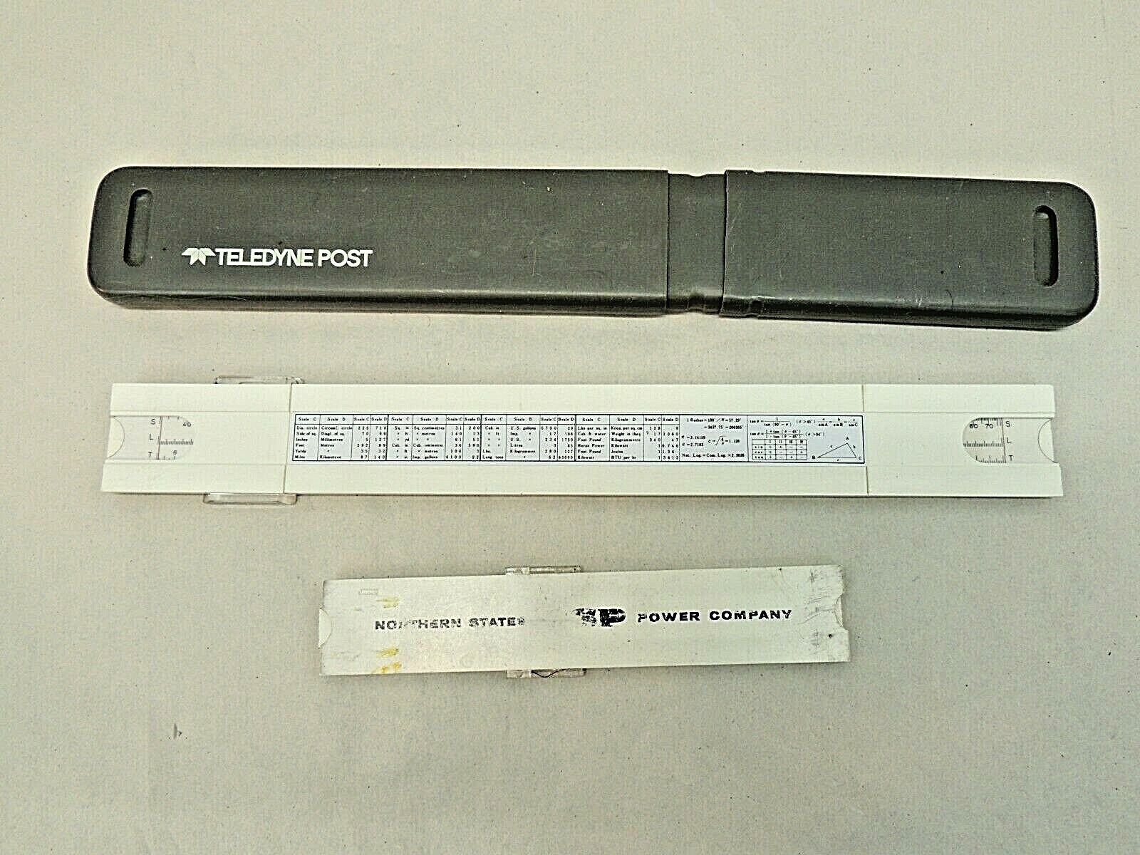 TELEDYNE POST SLIDE RULE, NORTHERN STATES SMALL SLIDE RULE | eBay