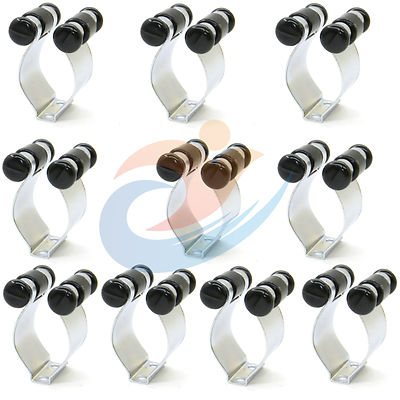 10pcs New Count silvery Finish Pool Cue Billiard Stick Rack Clips | eBay