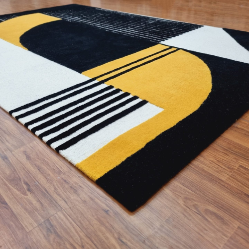 HAND-TUFTED MODERN DESIGN RUG, SOFT & DURABLE 100% WOOL CARPET ...