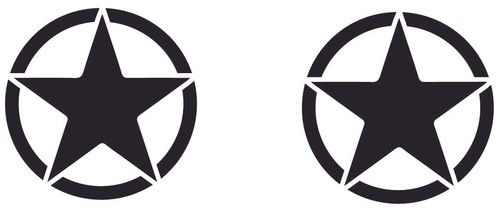 Military Army Star Set Vinyl Decal / Sticker * Color Choice & FREE ...