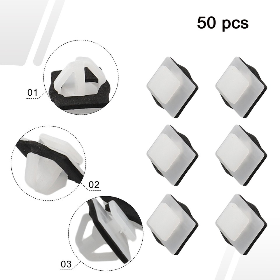 50Pcs Body Moulding Clip Retainer With Sealer For Hyundai For Kia 87756 ...