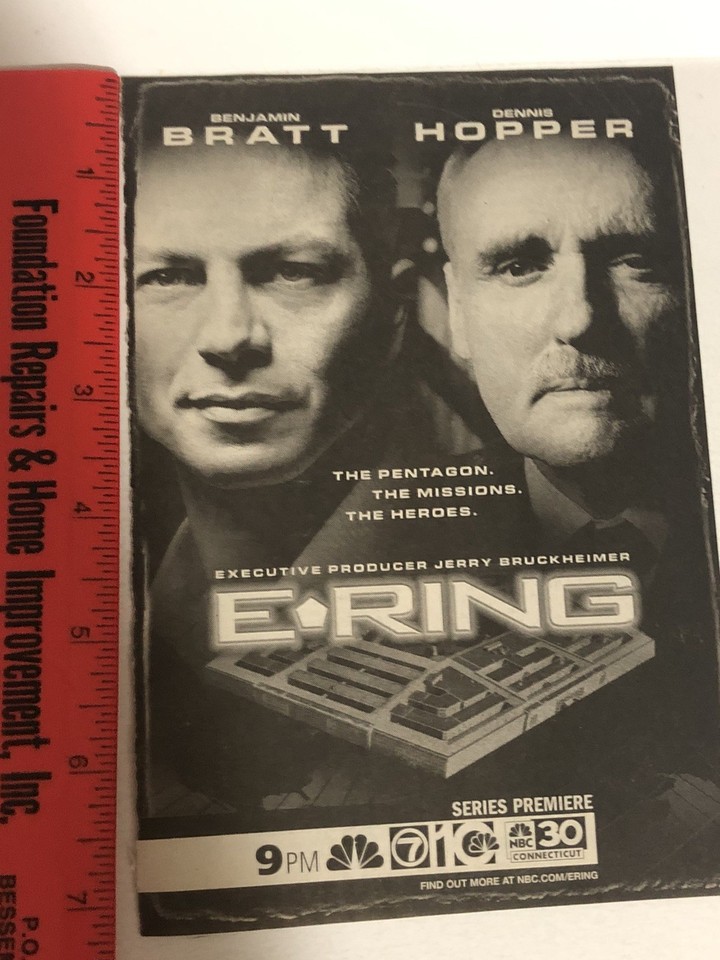E-Ring Tv Series Print Ad Advert Benjamin Bratt Dennis Hopper Tpa3 | eBay