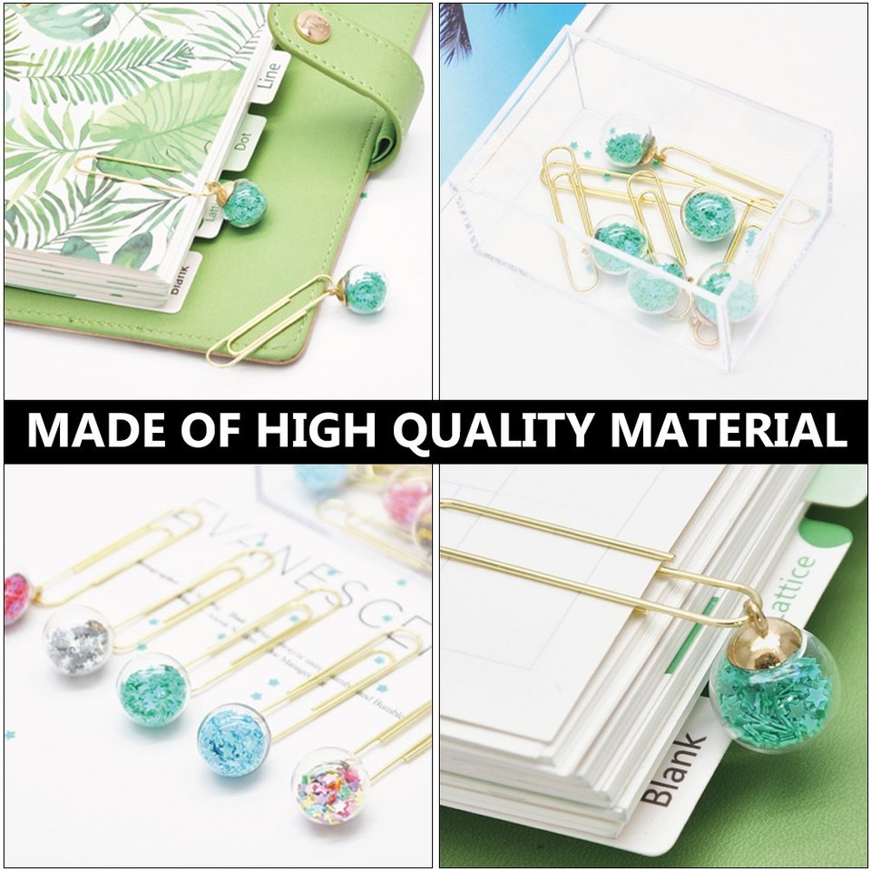 5 Pcs Decorative Paper Clips Marker Bookmark Clamp Lovely Marking ...