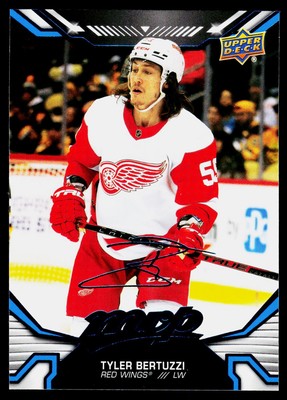 2022-23 Upper Deck MVP Blue Script Tyler Bertuzzi #213 Detroit Red ...