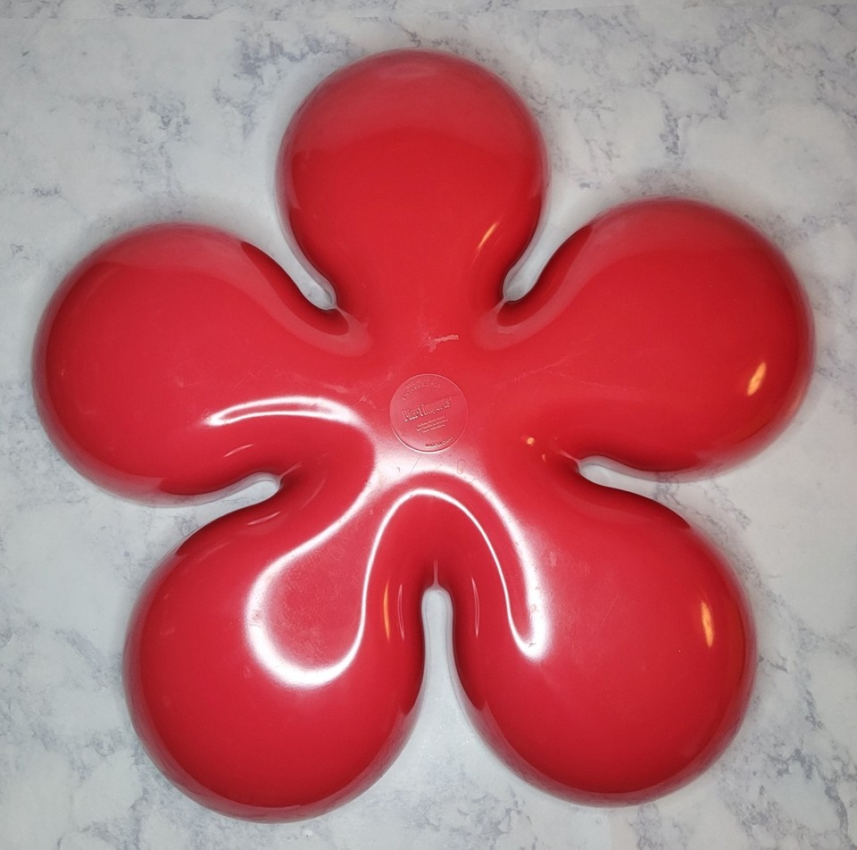 Pier 1 One Daisy Flower Shaped Chip & Dip Snack Tray Red Yellow ...