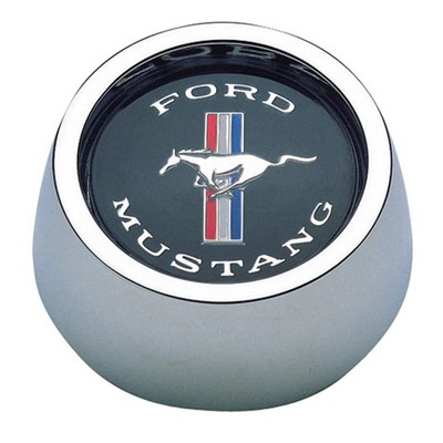 Grant 5847 Horn Button - Mustang Logo - Aluminum - Chrome - Grant ...