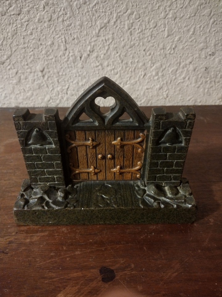 1920s Judd Cast Iron Gothic Mission Gate Bookend/Doorstop Heavy Antique ...