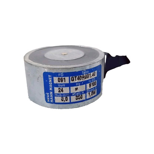 Neue Hahn Magnet Typ GT40R001.40 24V ED% S100 Kraft N 300 Strom A 1,8W ...
