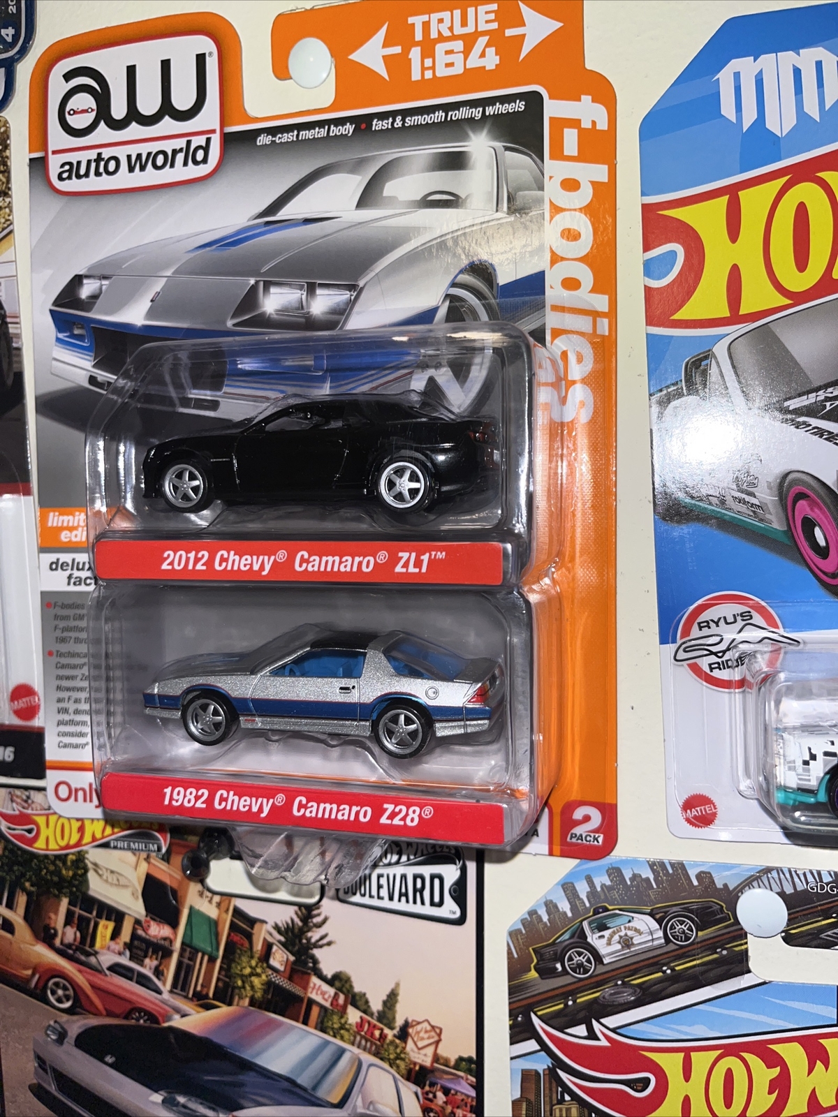 2022 AW Auto World Target Exclusive 2 Pack Chevy Camaro 2012 ZL1 & 1982 ...