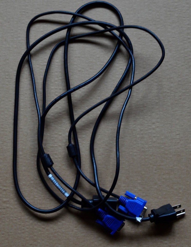 HP 2035 20" LCD MONITOR COMPLETE WITH STAND AND POWER+VGA CABLES WORKS ...